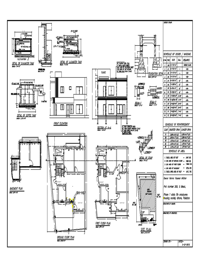 12-Housing Society Submission Drawing Lahore | PDF | Building Materials ...