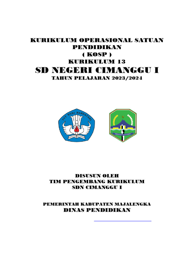 Kosp (Kurikulum Operasional Satuan Pendidikan) | PDF