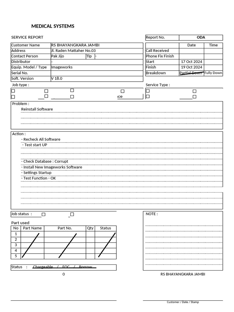 Service Report | PDF