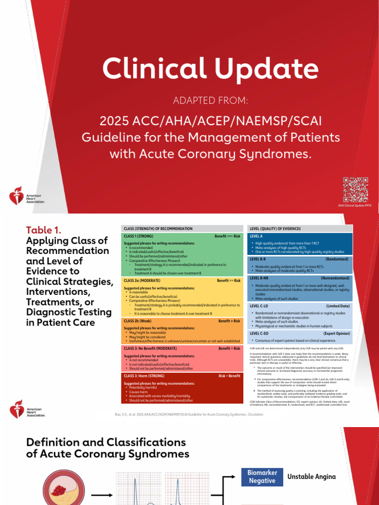 2025 Guideline For The Management of Patients With Acute Coronary | PDF ...