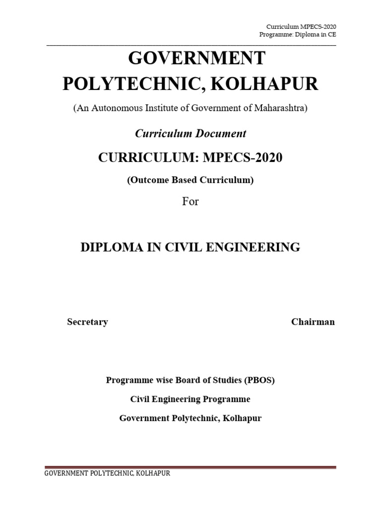 Civil | PDF | Curriculum | Engineering