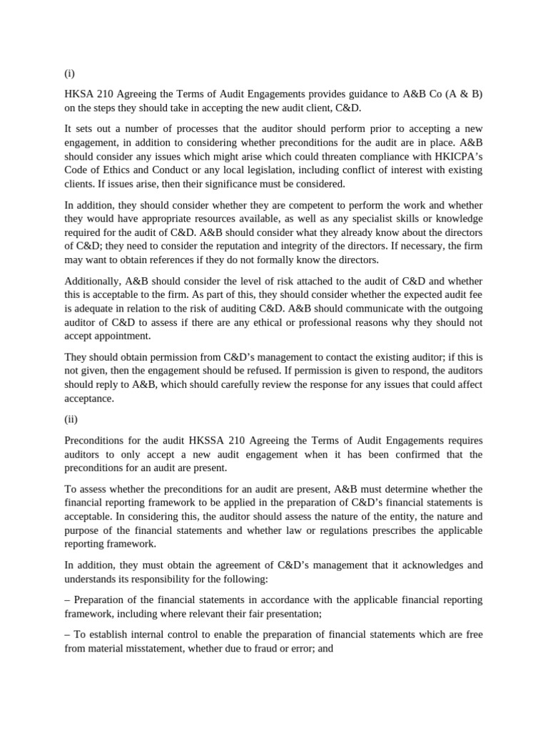 Client+Acceptance+Exercise+Answer | PDF | Audit | Business