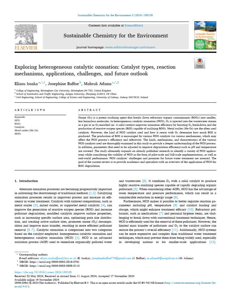 Jurnal Kak Lebri | PDF | Catalysis | Ozone