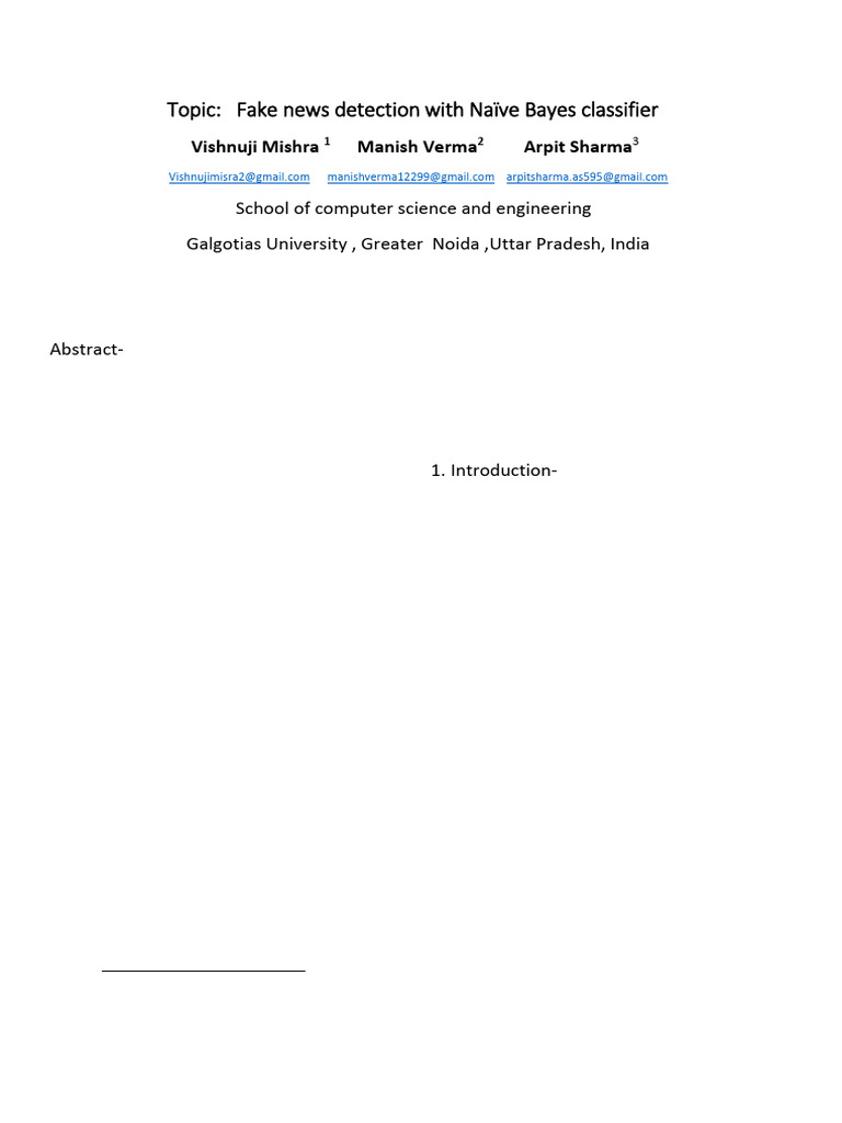 Reserch Paper | PDF | Machine Learning | Accuracy And Precision