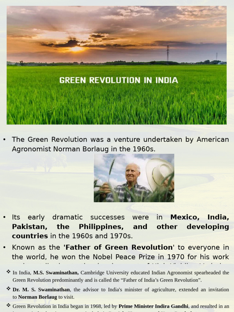 Topic 2 - Green Revolution | PDF | Green Revolution | Agriculture