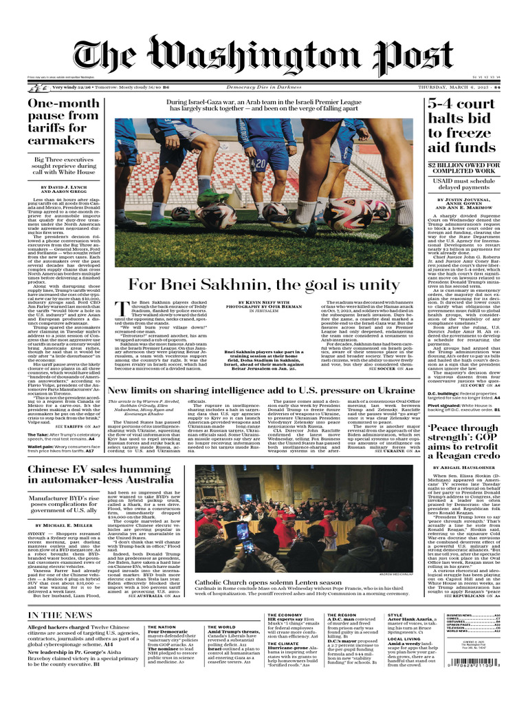 The Washington Post - March 6, 2025 | PDF | Donald Trump | American ...