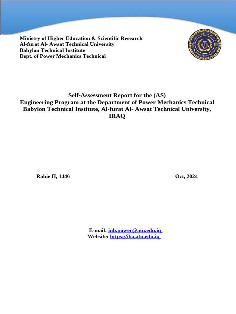 Self Assessment Reort | PDF | University And College Admission | Goal