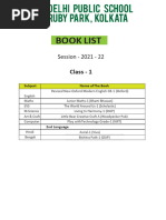 DPS Book List 2025-26 | PDF | Textbook | Books