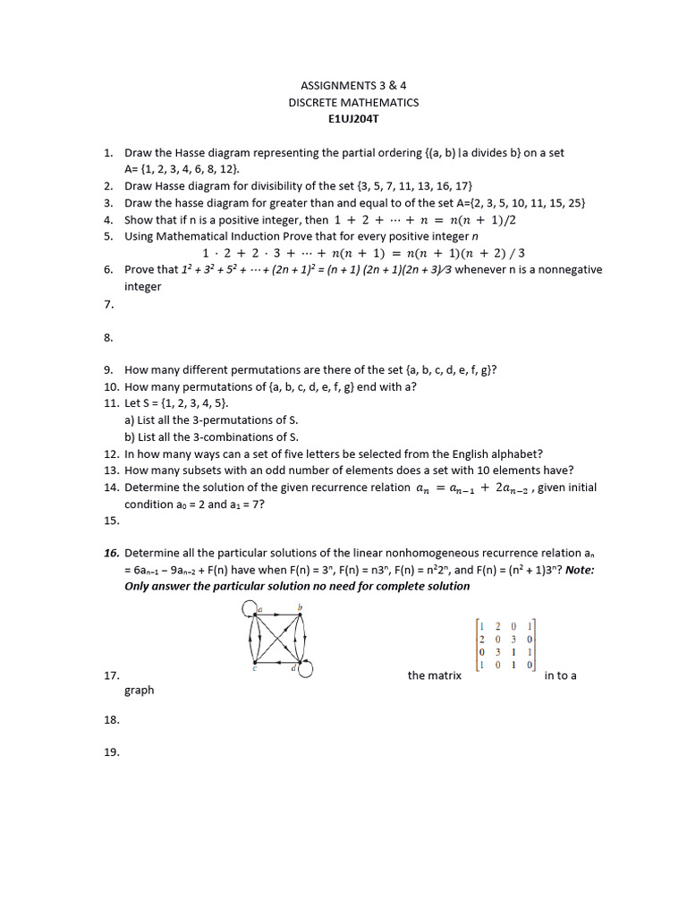 Assignments 3 - 4 | PDF