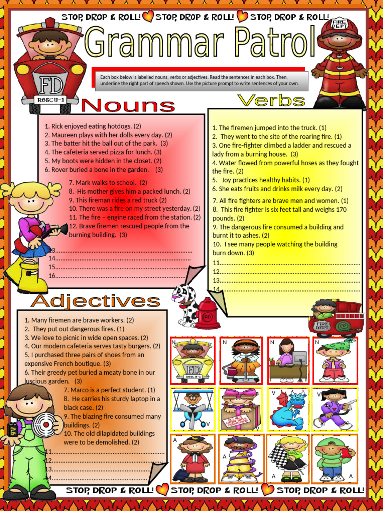 nouns-verbs-adjective_5767 | PDF | Part Of Speech | Adjective