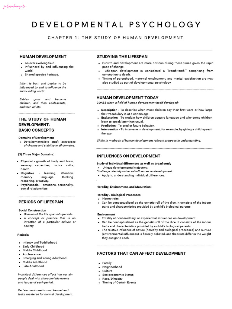 ANGULO-DEVELOPMENTAL-PSYCHOLOGY-NOTES | PDF | Twin | Developmental ...