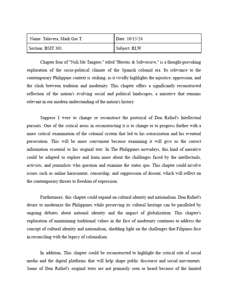 Heretic Subversive Ang Erehe at Pilibustero Talavera | PDF | Knowledge ...