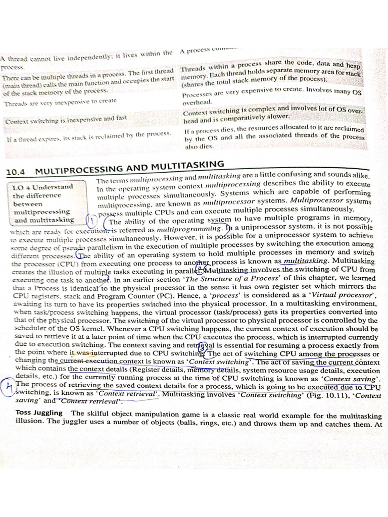 Multi Processing and Multitasking, Types of Multitasking | PDF