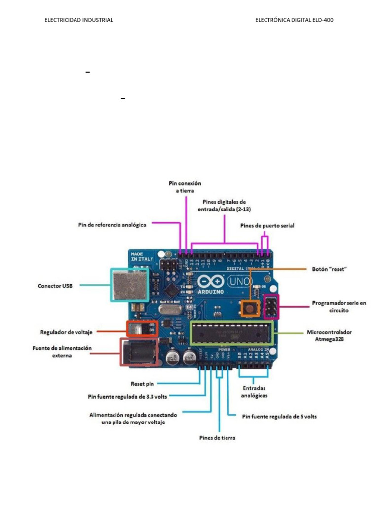 Lab 1-2 Arduino | PDF | Arduino | Entorno de desarrollo integrado