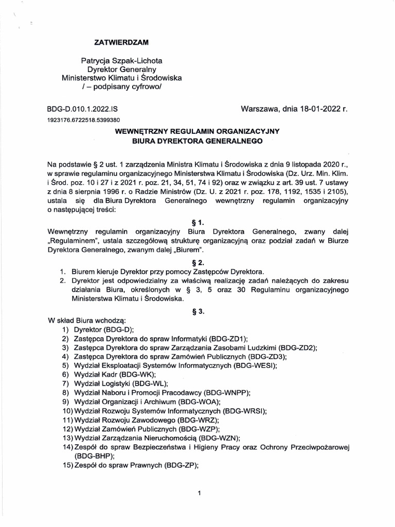 16. Regulamin BDG | PDF