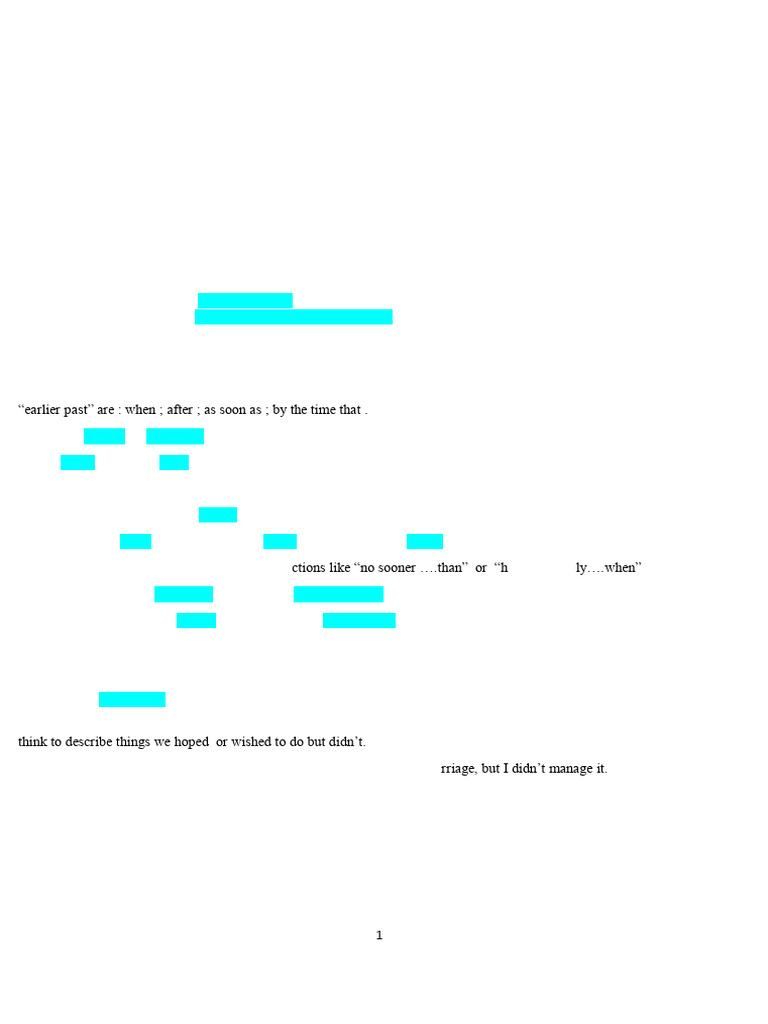 The Past Perfect Simple Continuous | PDF | Perfect (Grammar ...