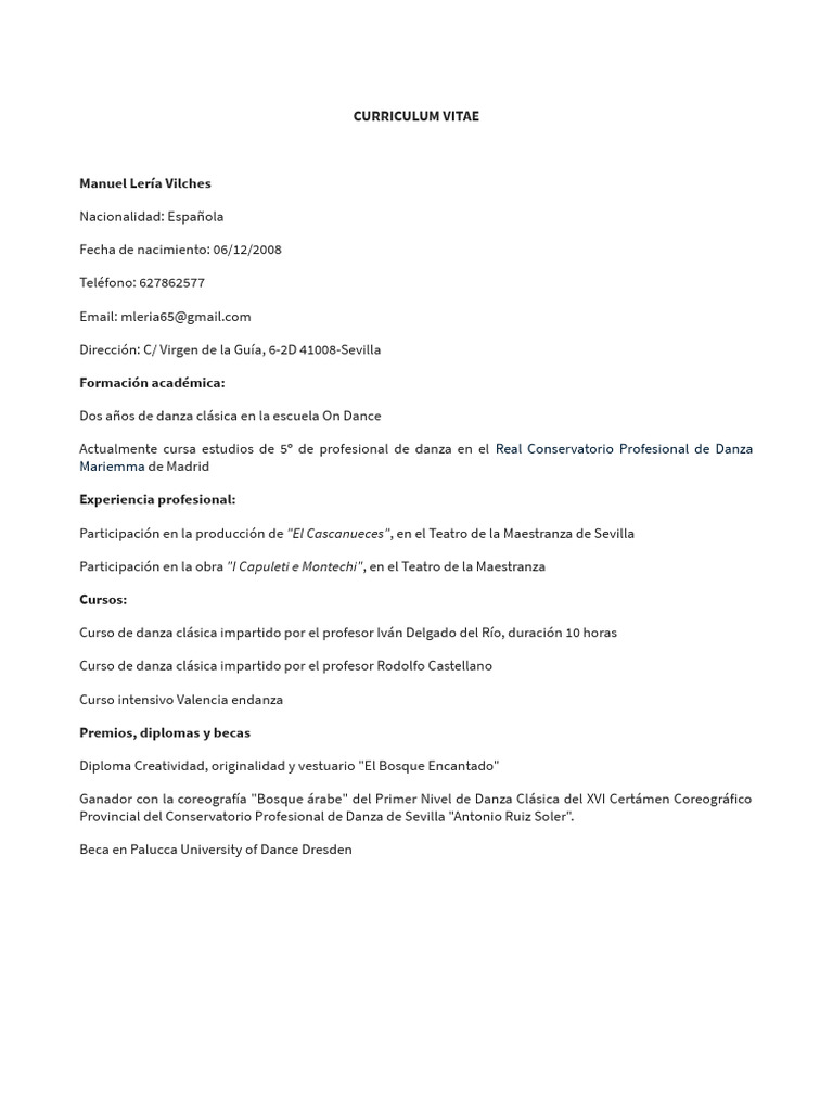 Curriculum MLV | PDF