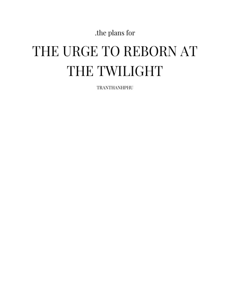 The Plans For | PDF