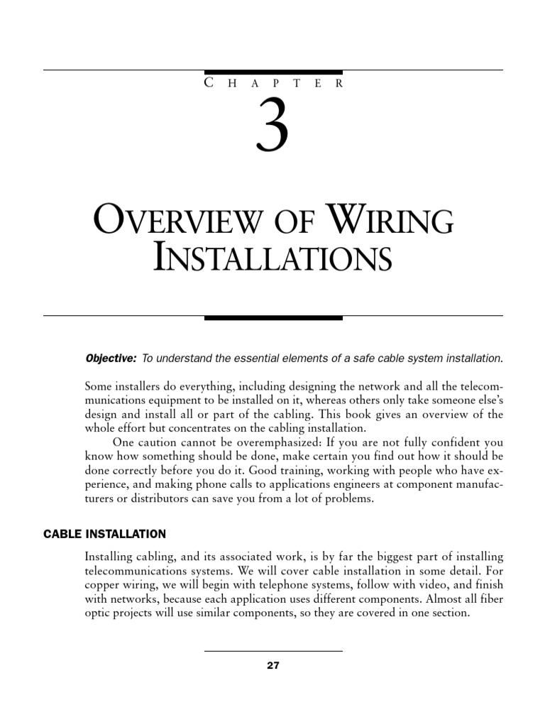 Hayes - and - Rosenberg - Data, Voice, and Video Cabling-Chp3 | PDF ...