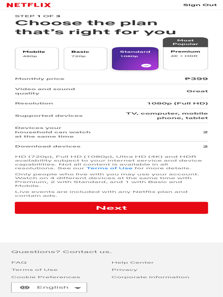 Netflix Subscription Plans Overview | PDF
