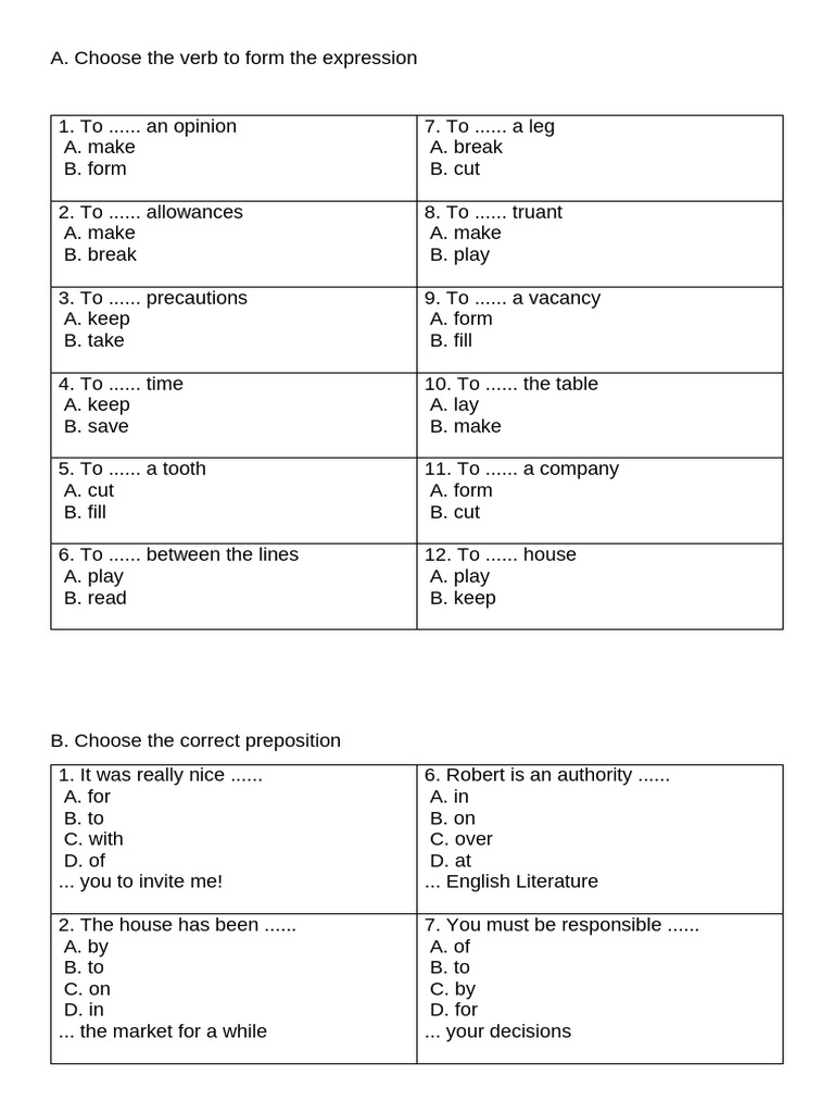 A Level Test of English C1 and C2 | PDF | Syntax