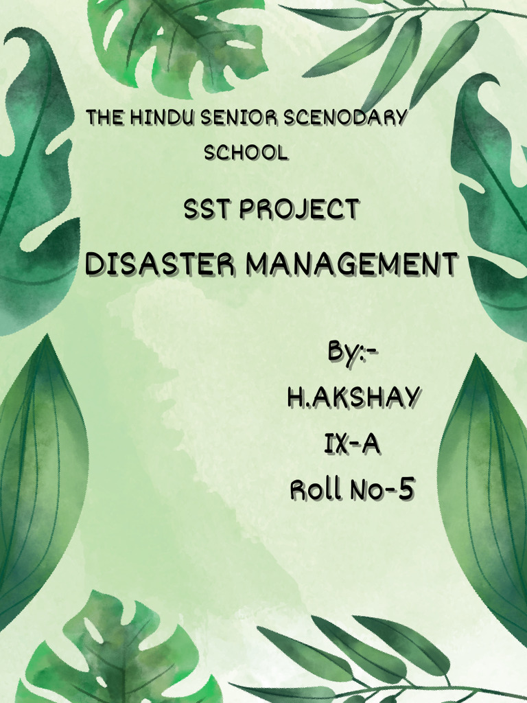 DISASTER MANAGEMENT (1) | PDF | Emergency Management | Earthquakes