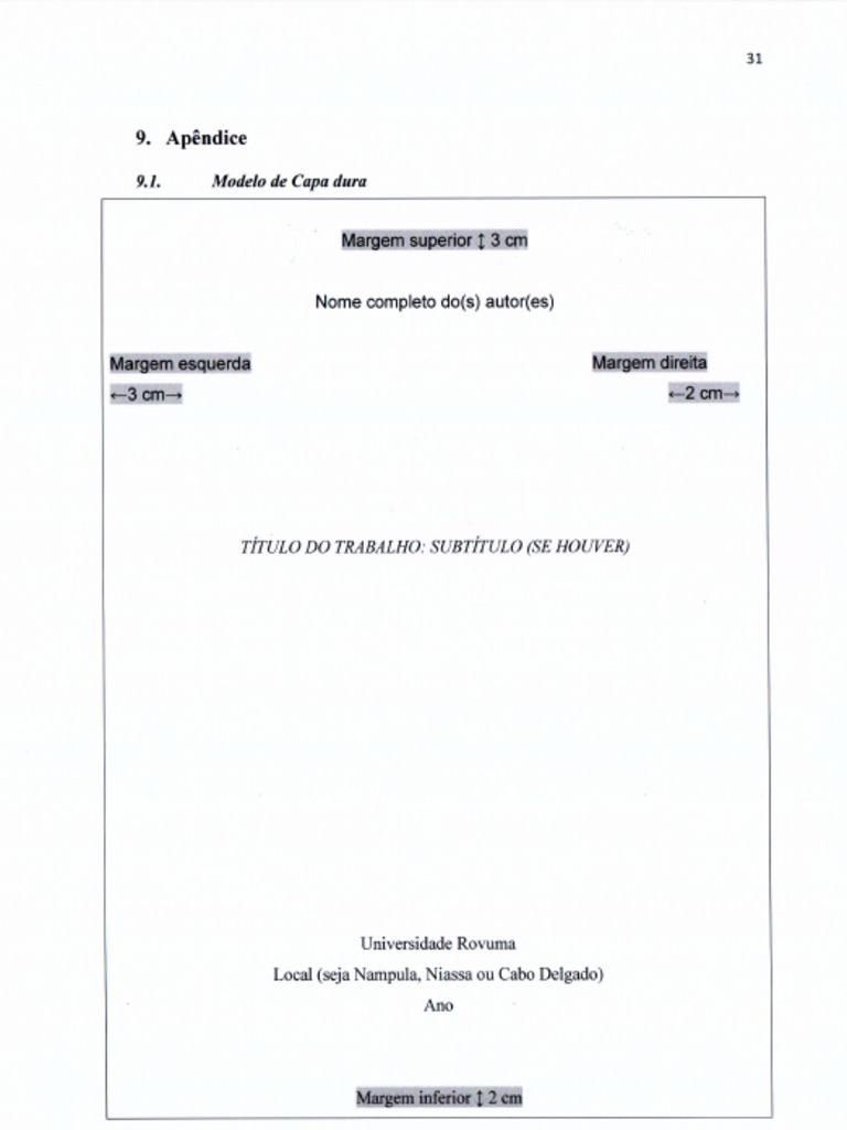 Modelo de Capa e Contra Capa | PDF