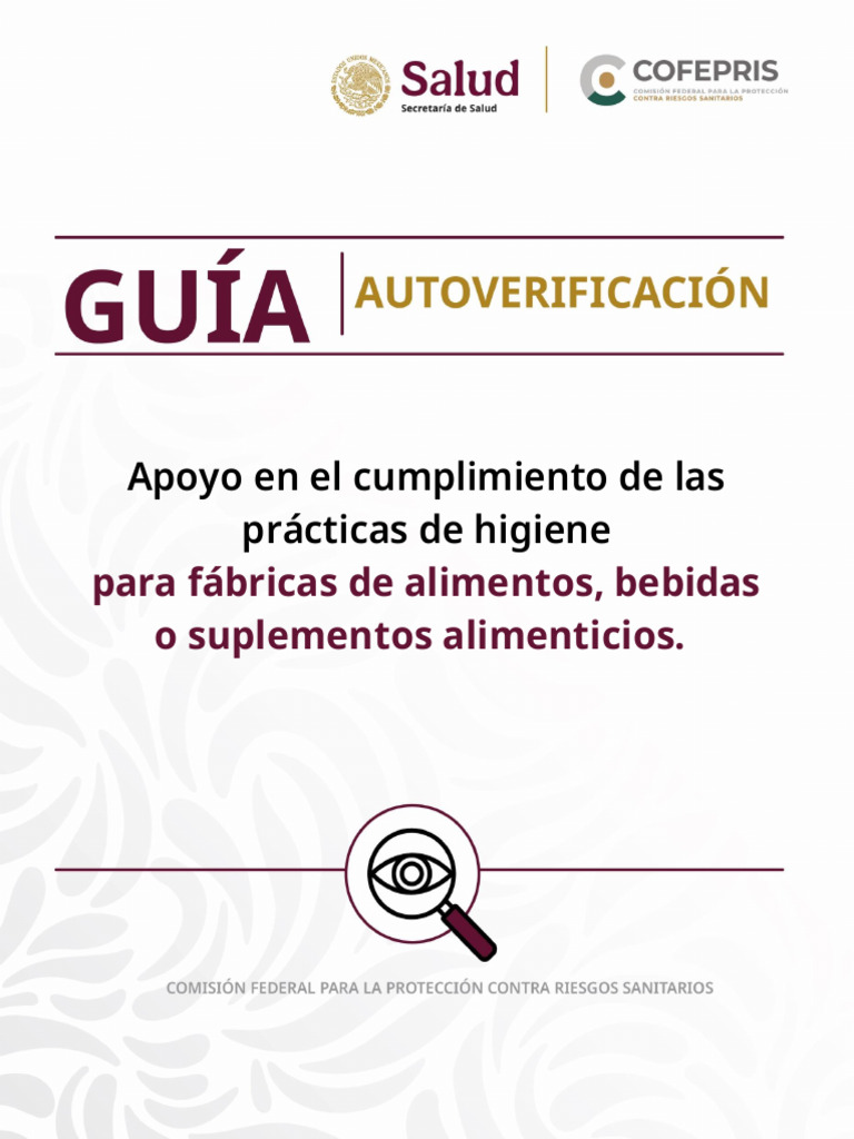 GU A DE AUTO APOYO EN EL CUMPLIMIENTO DE LAS PR CTICAS DE HIGIENE PARA F BRICAS DE A B o SA ...