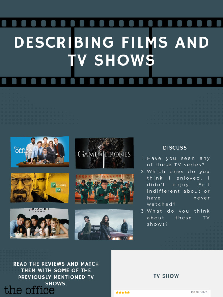 C1 - Describing Films and TV Shows (Vocab) - Presentation | PDF ...