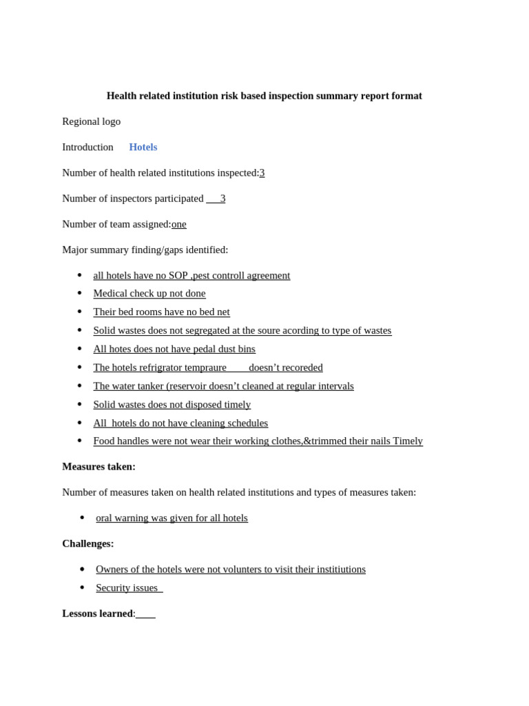 Risk Based Bahir Dar | PDF