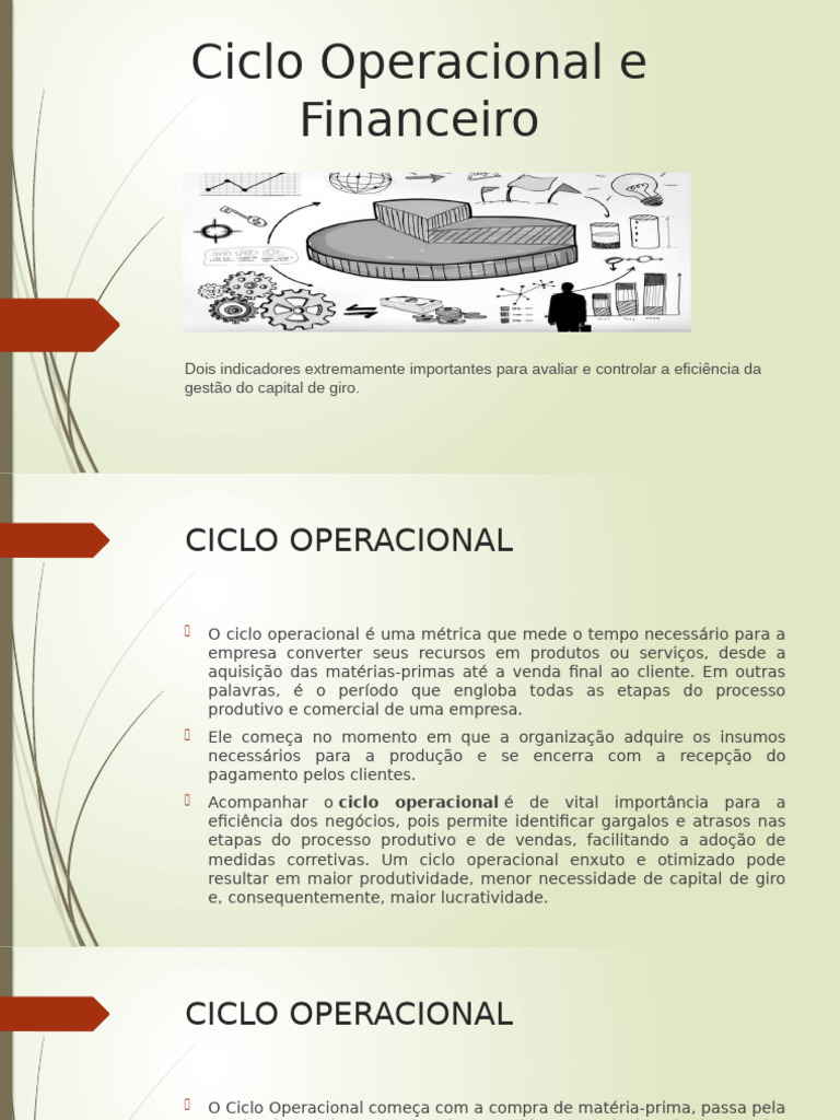 SEMINARIO-Ciclo Operacional e Financeiro - equipe 03 | PDF | Fluxo de ...
