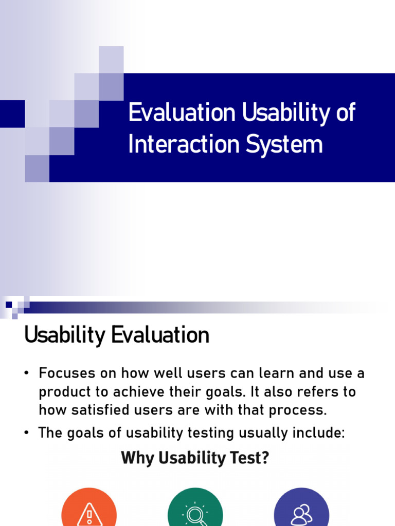 3. Evaluation Usability of Interactive System | PDF | Usability | Computing