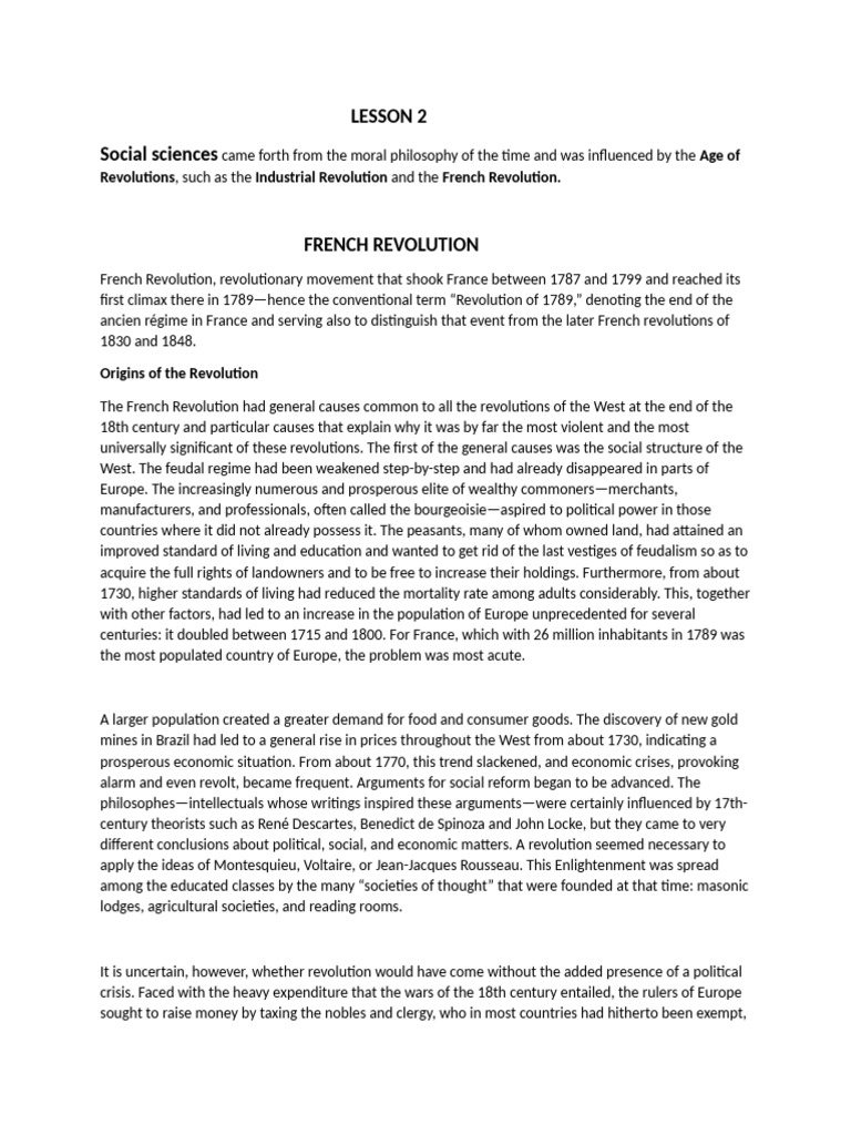 French Revolution and Enlightenment Impact | PDF | Age Of Enlightenment ...