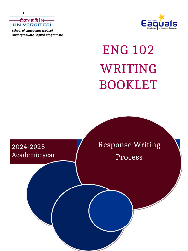 ENG 102 Writing Booklet FOR STUDENTS | PDF | Citation | Argument