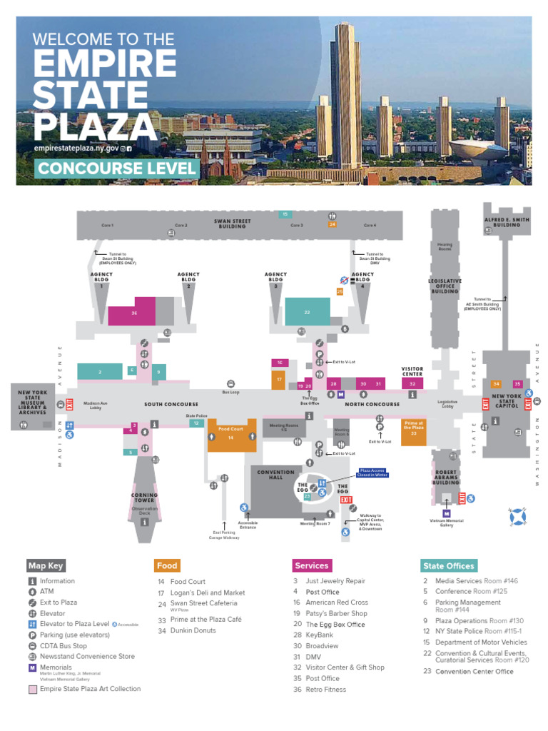 2024-08 Plaza Concourse Level Map Scale | PDF