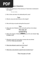 Chapter 4 Summary of The Giver | PDF