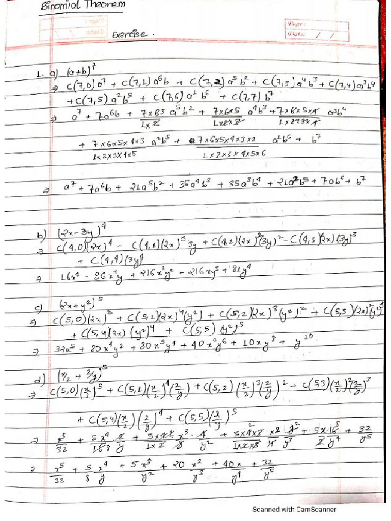 Binomial Theorem | PDF