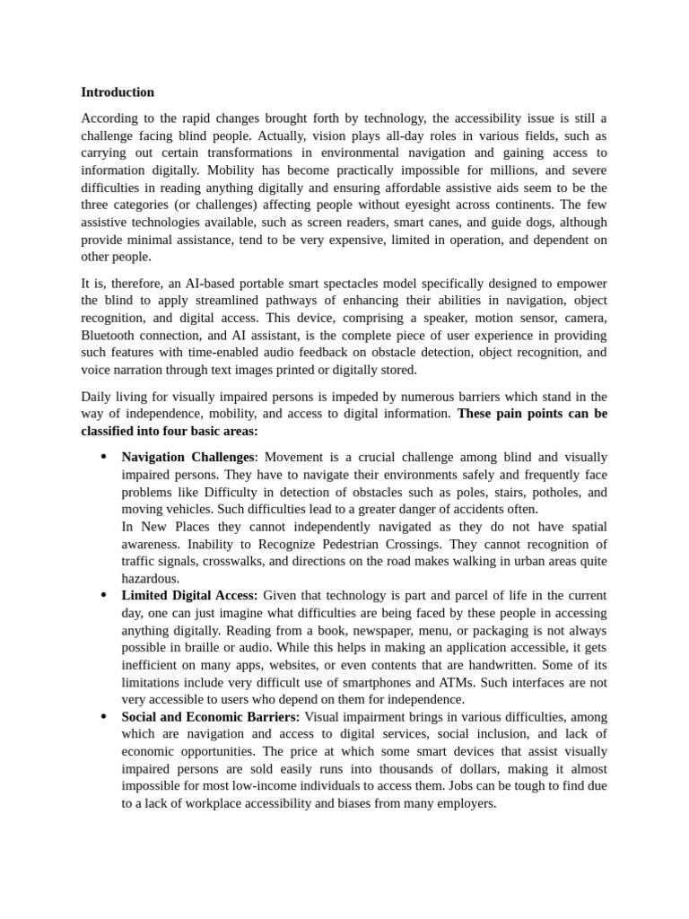 Design Thinking Assignment 1 | PDF | Visual Impairment | Artificial ...