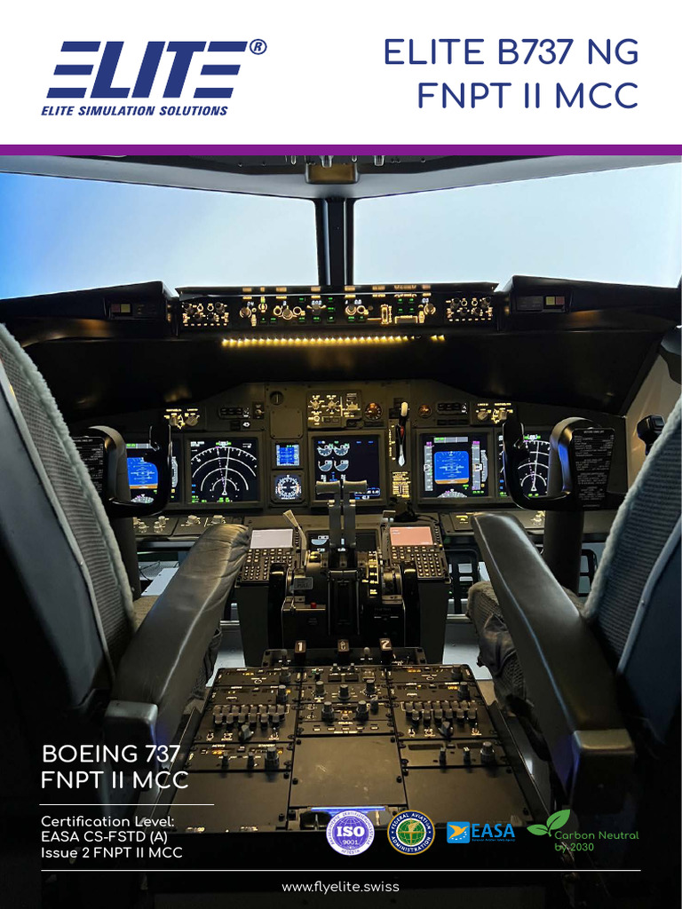 ELITE-B737NG-FNPT-II-MCC-Brochure-compressed | PDF | Instrument Flight ...