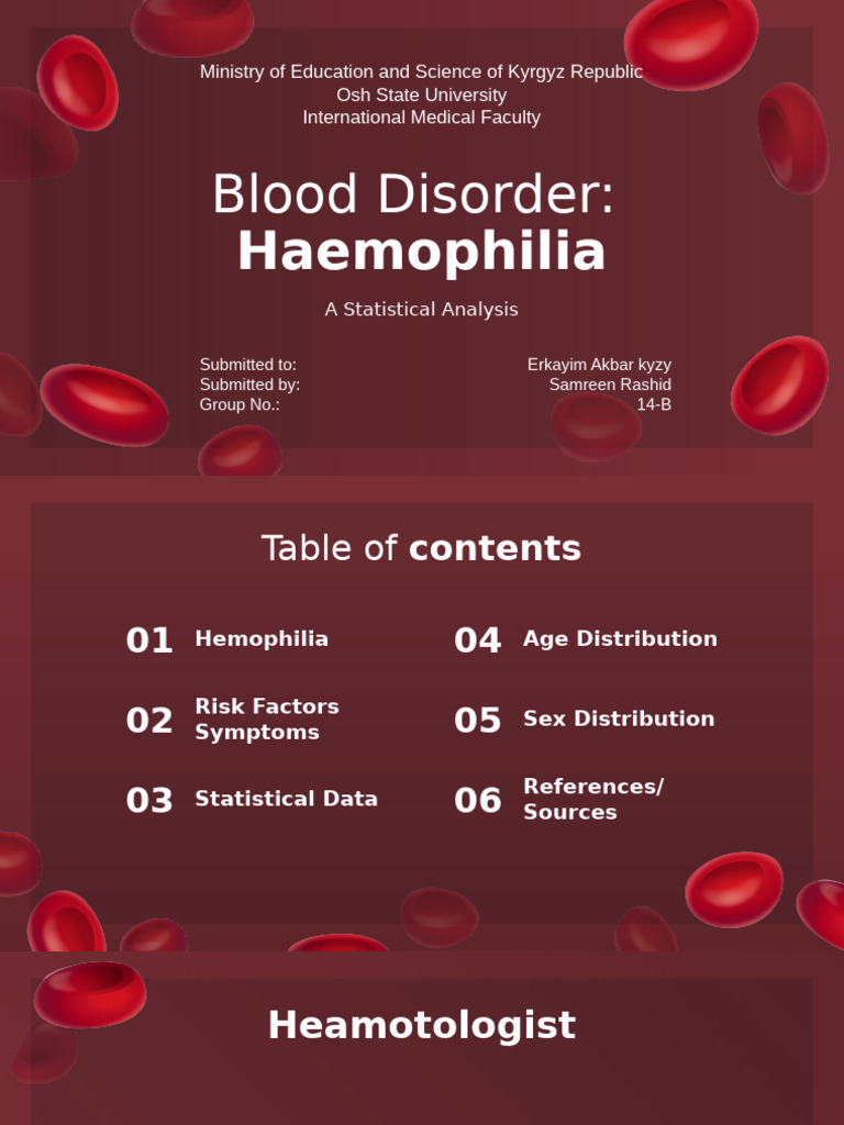 Haemophilia | PDF | Haemophilia | Clinical Medicine