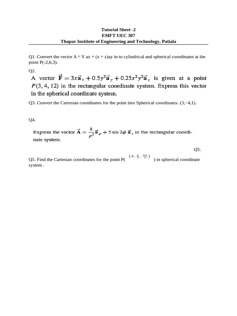 Tut. Sheet 2_upload | PDF