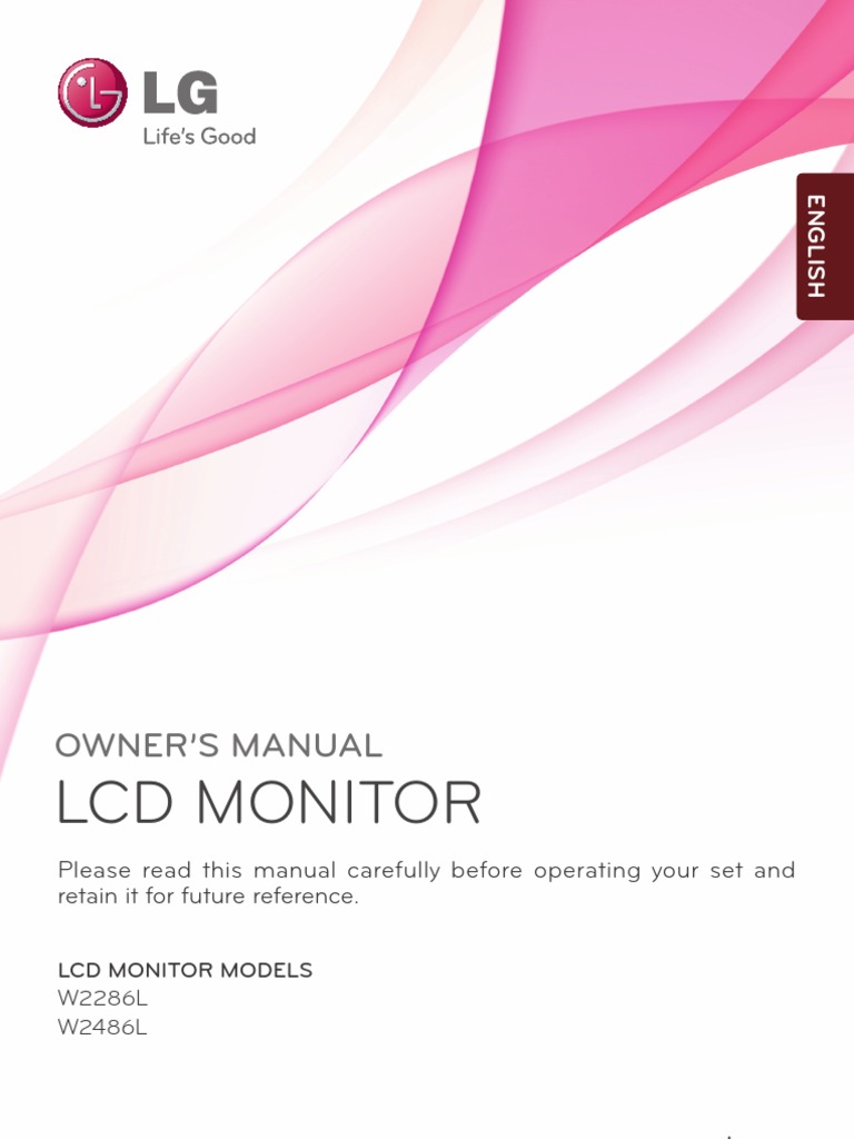 LG W2486 Monitor | PDF | Computer Monitor | Media Technology