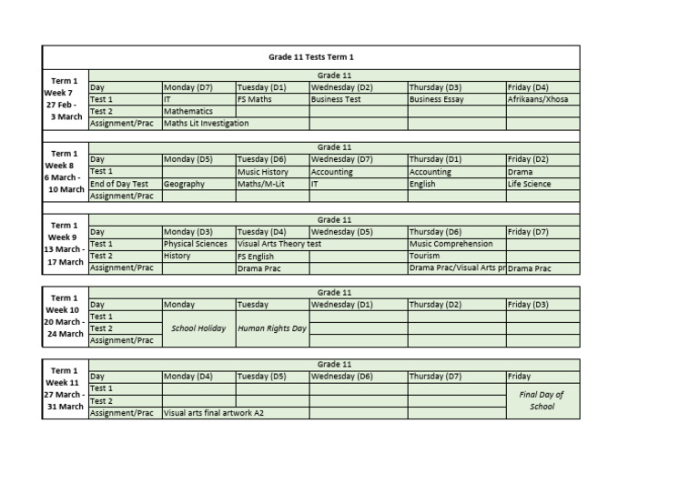 Grade 11 Assessment Term 1 Updated | PDF | Chess | Chess Openings