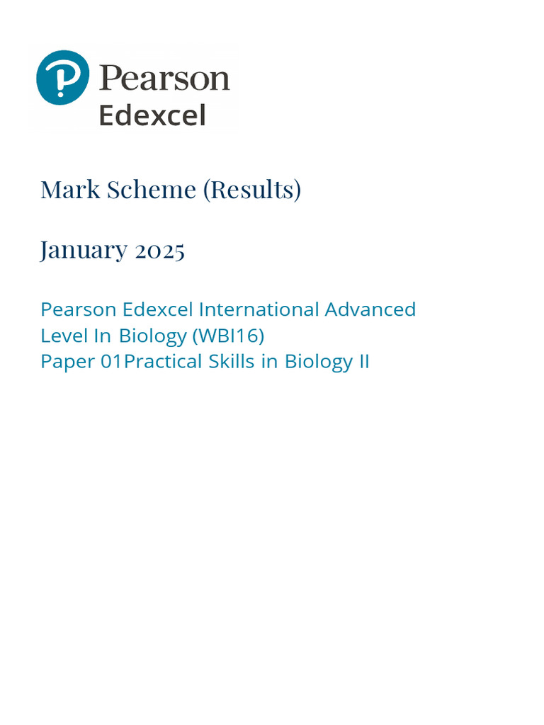 A Level EDEXCELMS 202501 Biology U6 A Level | PDF | Active Site | Photosynthesis