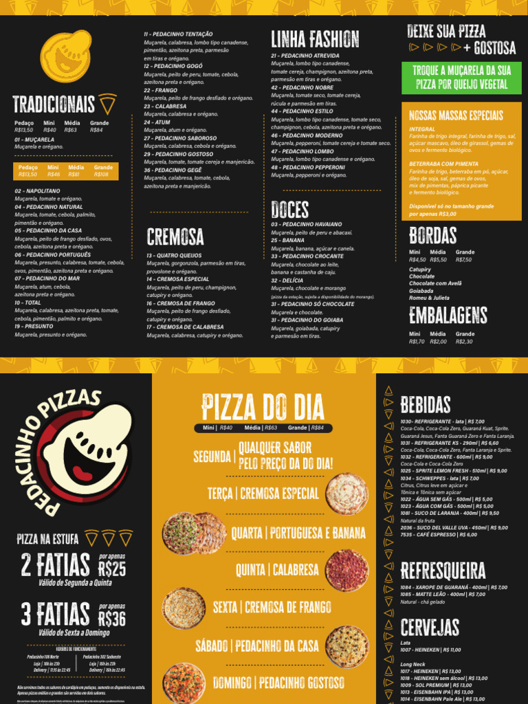 cardapio-pedacinho-pizzas | PDF