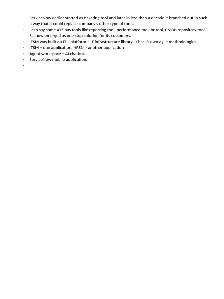 ServiceNow ITSM Overview and Applications | PDF