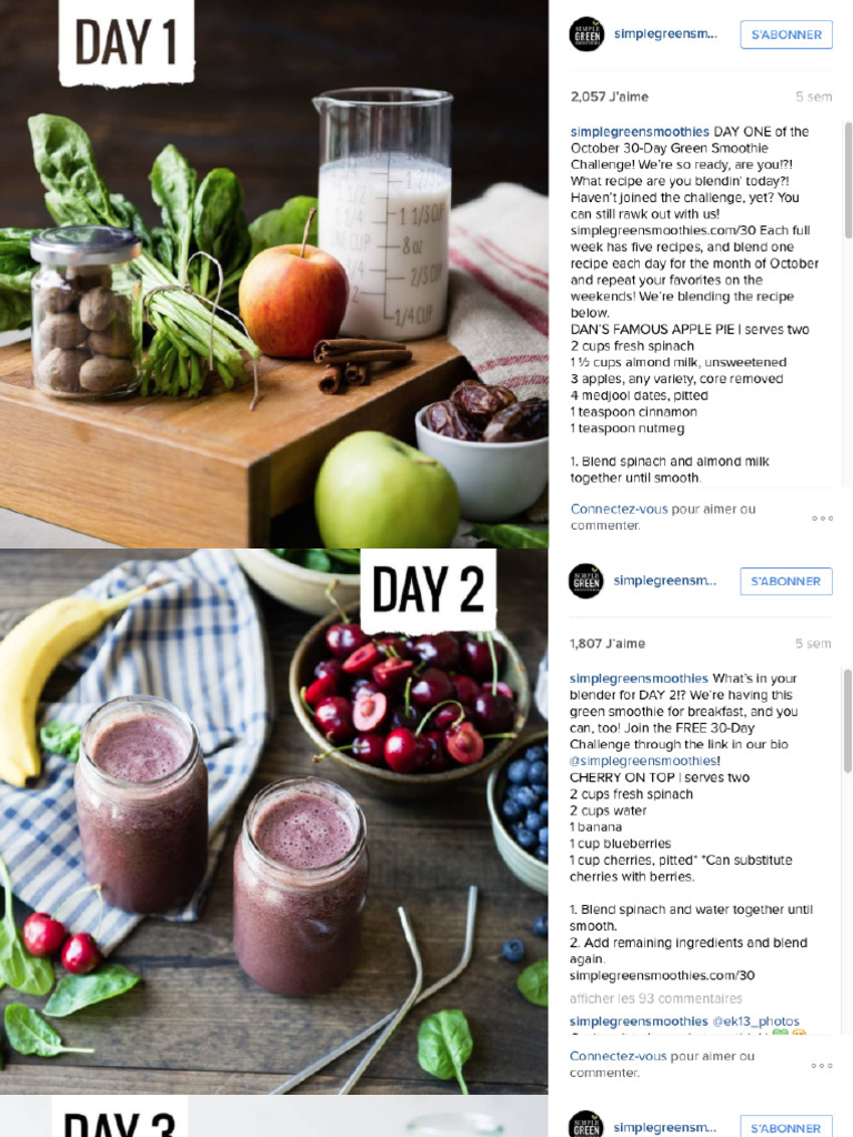 30 Days Green Smoothies | PDF