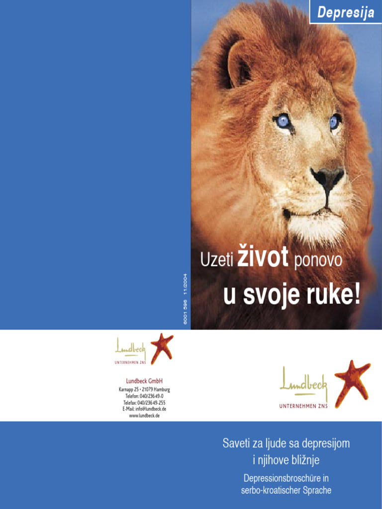 Depresija - Cipralex - Patbro - Depr - Kroa | PDF