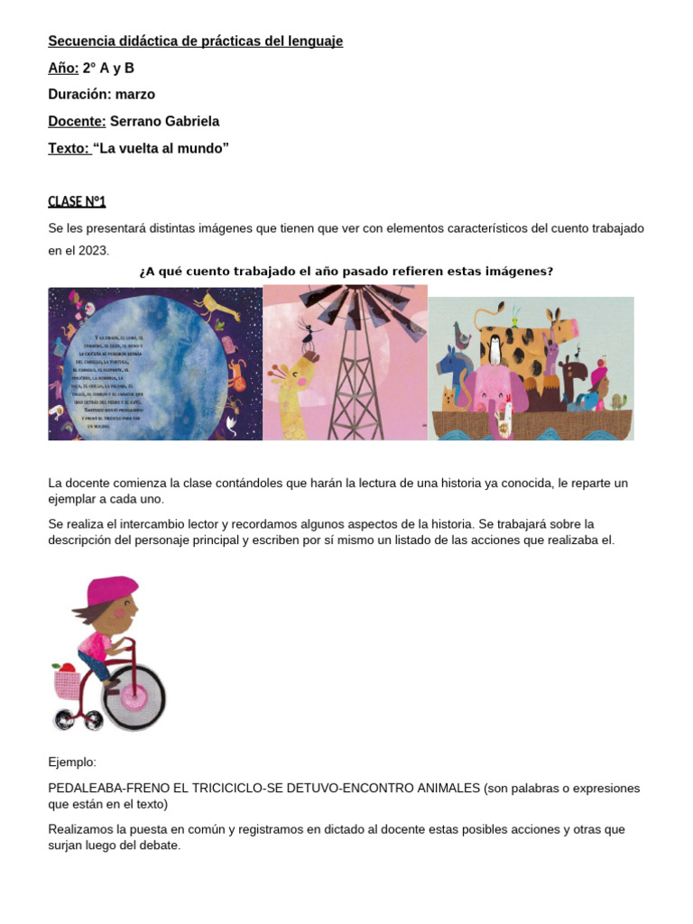 Secuencia Didáctica: Prácticas de Lenguaje | PDF