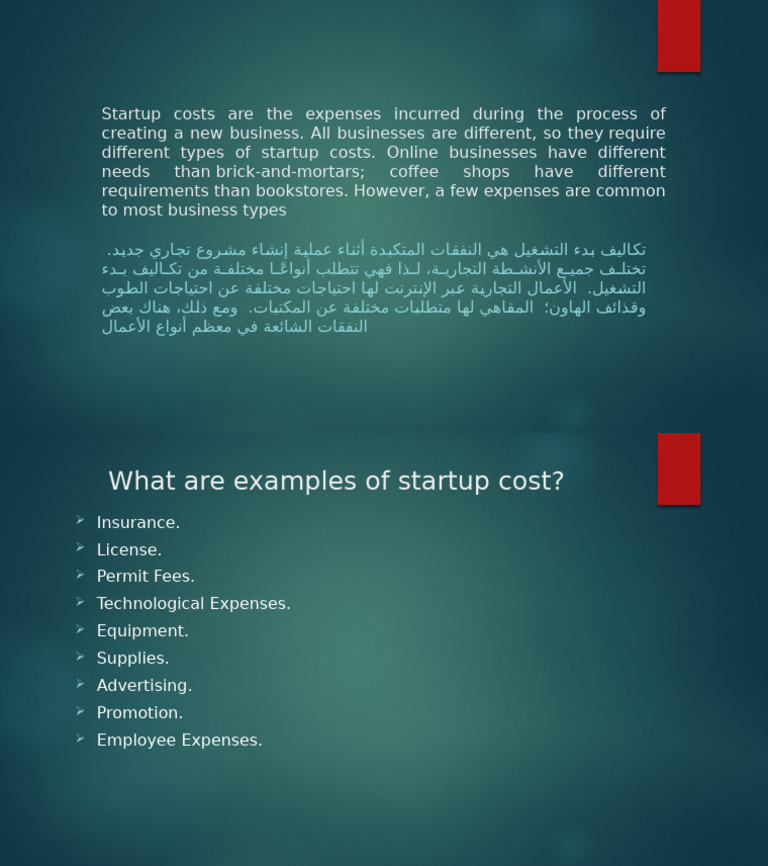 Startup Costs | PDF